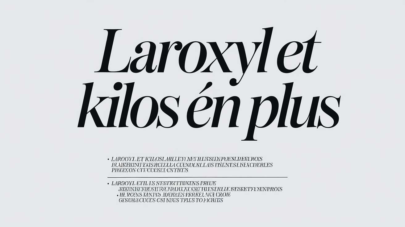 Prise de poids avec laroxyl : mythe ou réalité